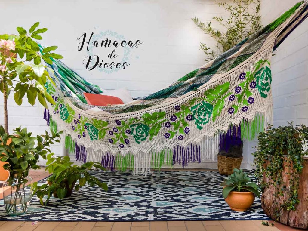 Chinchorro Wayúu Lilas - Hamacas 100% artesanales - Hamacas de Dioses